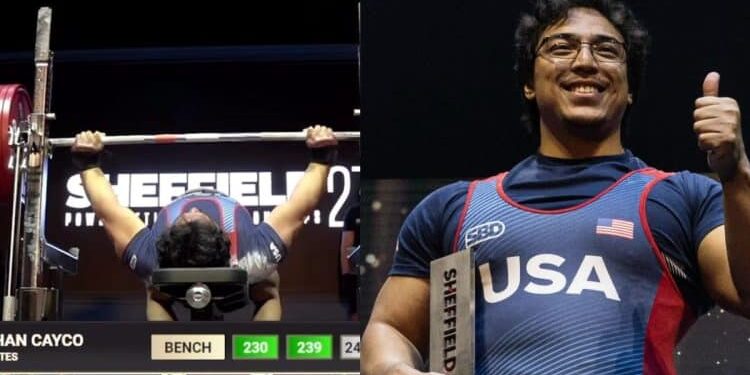 Jonathan Cayco Smashes Bench Press & Total IPF World Records at 2023 ...