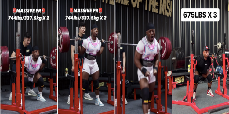 Russel Orhii Achieves Double Personal Record with 337.5-Kilogram (744 ...
