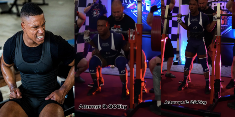 Austin Perkins Sets Raw All-Time World Record with 305kg Squat at 75kg ...