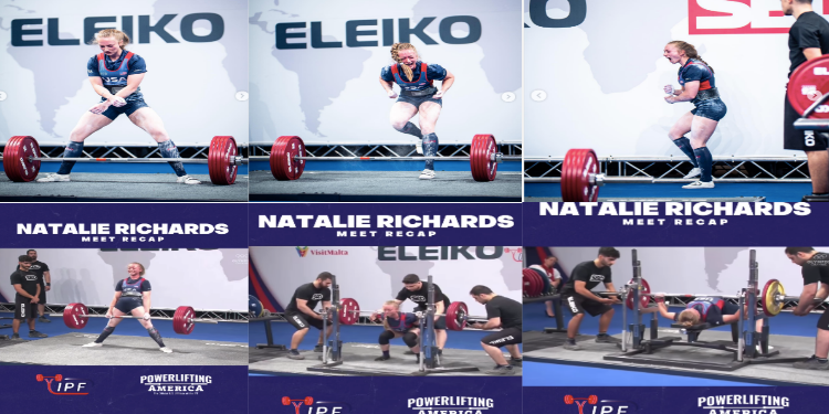 Natalie Richards Makes History with 57kg Weight Class, Setting a Raw Total World Record of 512 ...