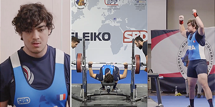 Malik Bernoussi Triolet, 19, Clinches IPF Junior World Record with a ...