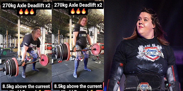 Rebecca Roberts: A Strongwoman Achieves 270-kg (595.2-lb) Axle Deadlift ...